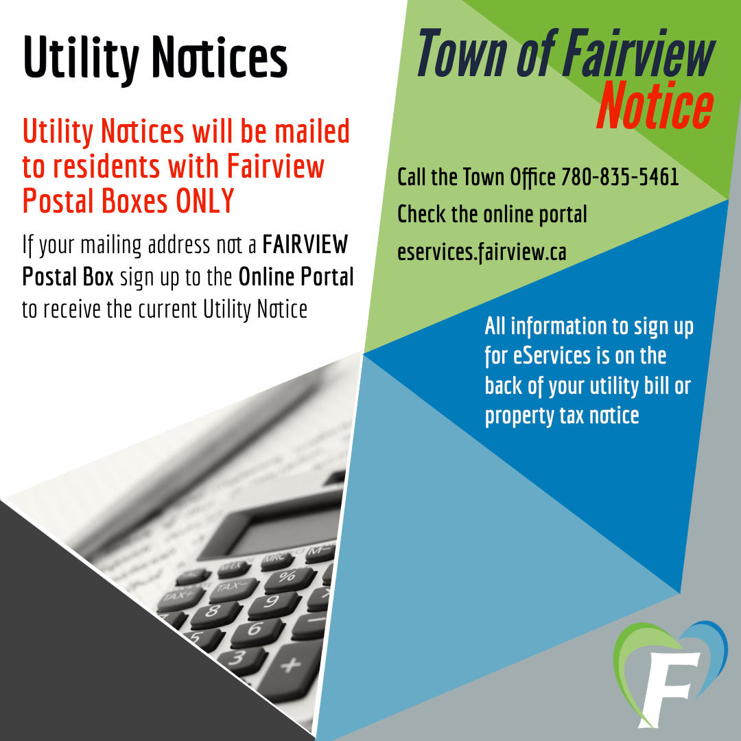 Utility Notices - Town of Fairview, Alberta
