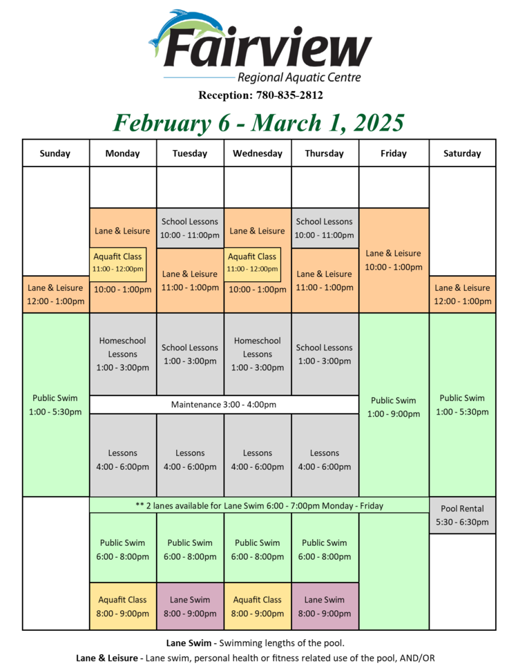 Fairview Community Centre: Pool Schedules, Gym Schedules & More