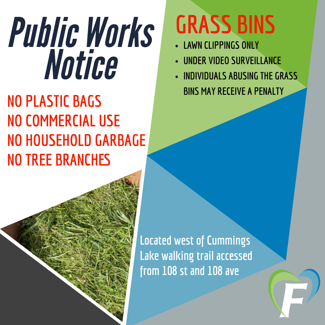 NOTICE: GRASS BINS – STRICTLY FOR LAWN CLIPPINGS ONLY - Town of ...
